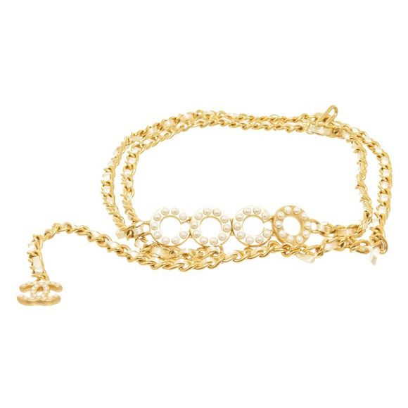CHANEL | Accessories | Chanel Goldtone Coco Chain Belt | Poshmark